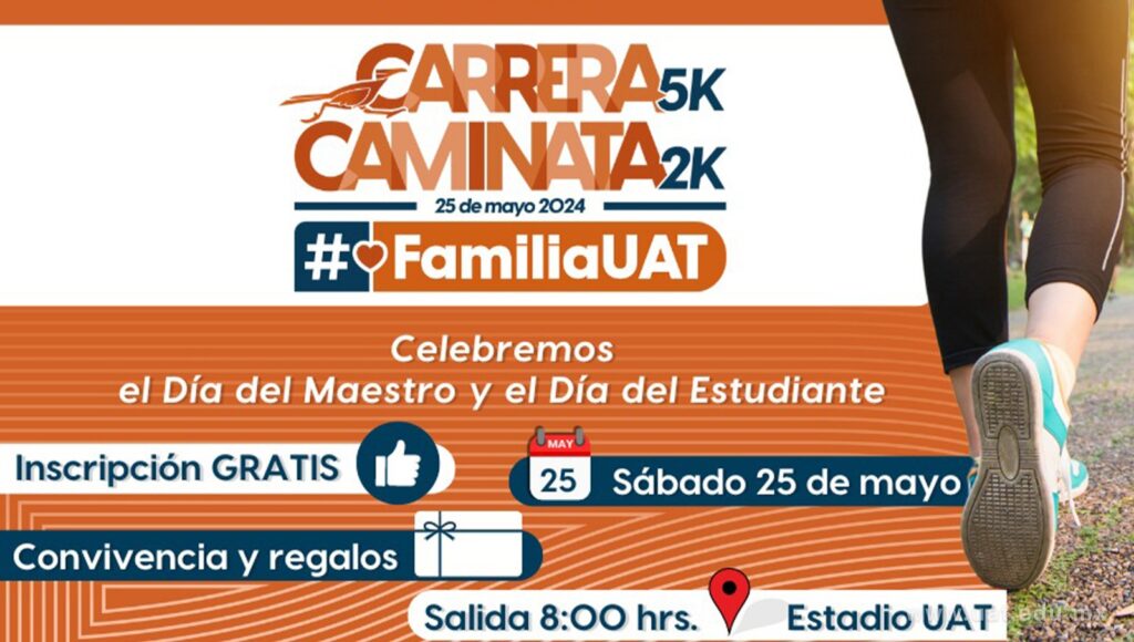 INVITA LA UAT A LA CARRERA 5K Y CAMINATA 2K EN CD. VICTORIA - Nota Diaria